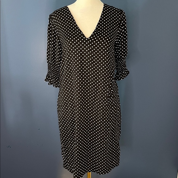 Vero Moda | Dresses | Vero Moda Vmfie Short Dress Black White Polka Dot ...